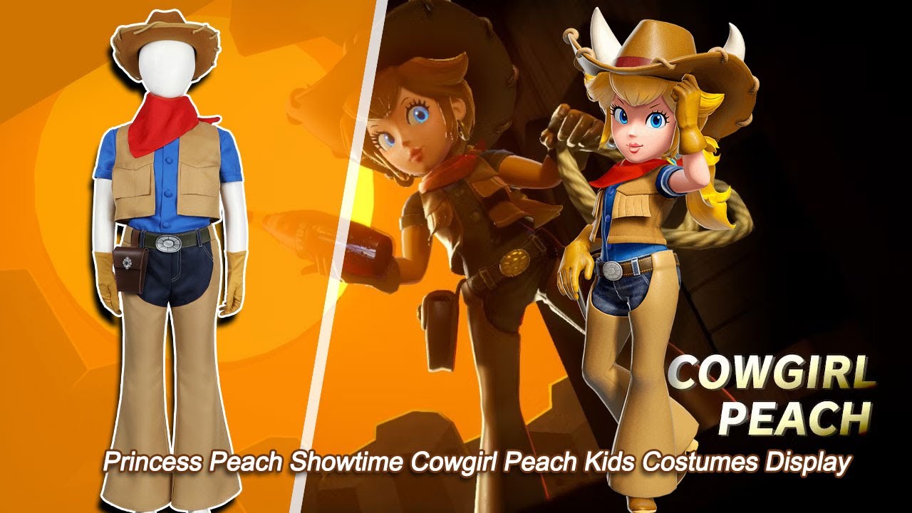 Xcoser Princess Peach: Show Time Cowgirl Peach Cosplay-Kostümhut ...